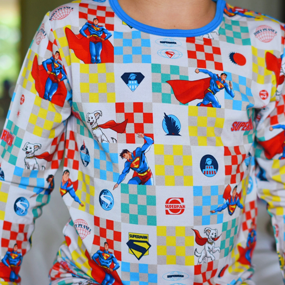 Check Superman Pajamas | The softest bamboo kids pajamas ever | George Hats