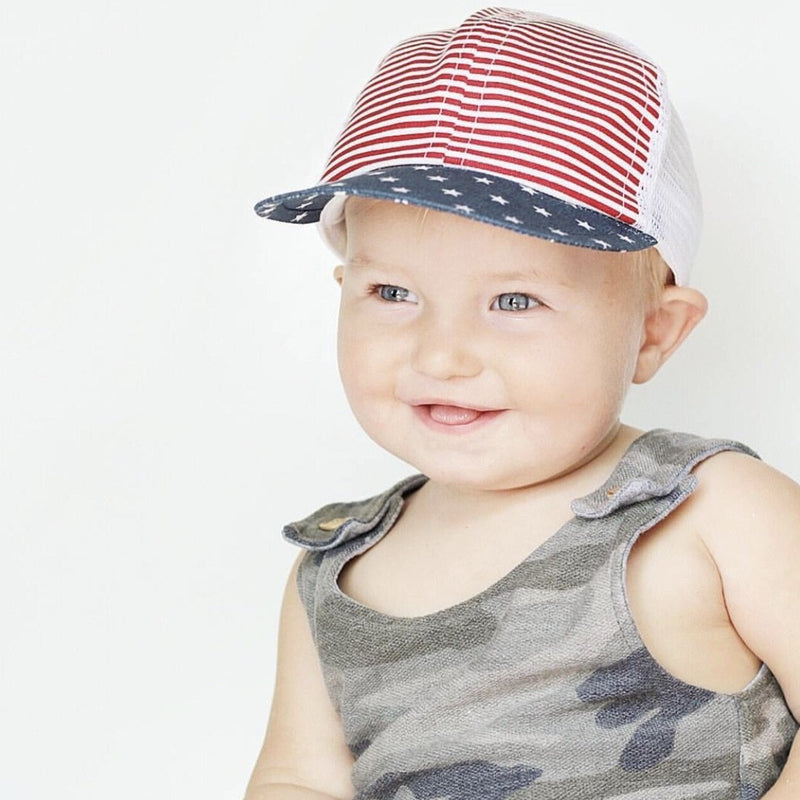 Patriotic Infant Trucker Hat | Kids Snapback Trucker Hats | George Hats